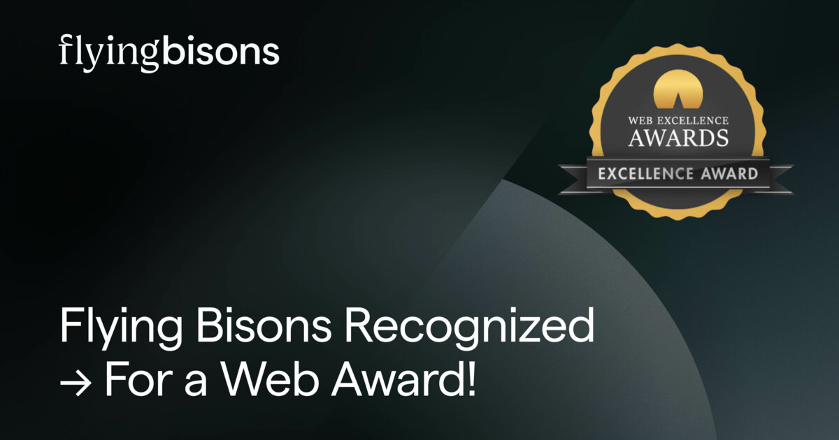 Flying Bisons wins at the 8th Web Excellence Awards Competition | Flying Bisons